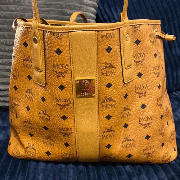 MCM | Bags | Mcm Cognac Color Tote Bag | Poshmark